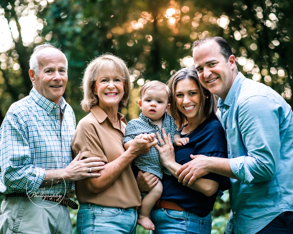 Spring Hill Family Portrait Session with Grandparents