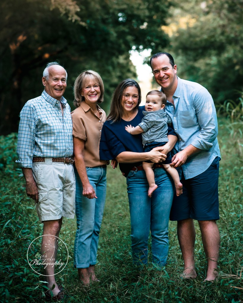 Spring Hill Family Portrait Session with Grandparents