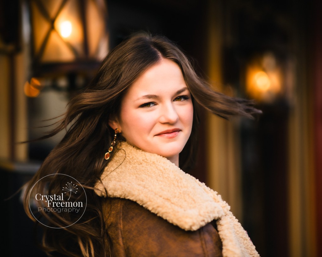 A Winter Senior Session in Downtown Franklin - Crystal Freemon Photography